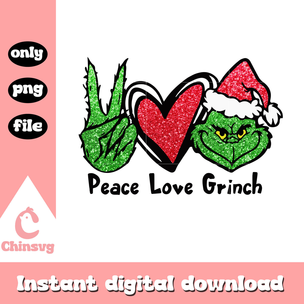 Peace love grinch christmas png, grinch decoration ideas png – Chinsvg