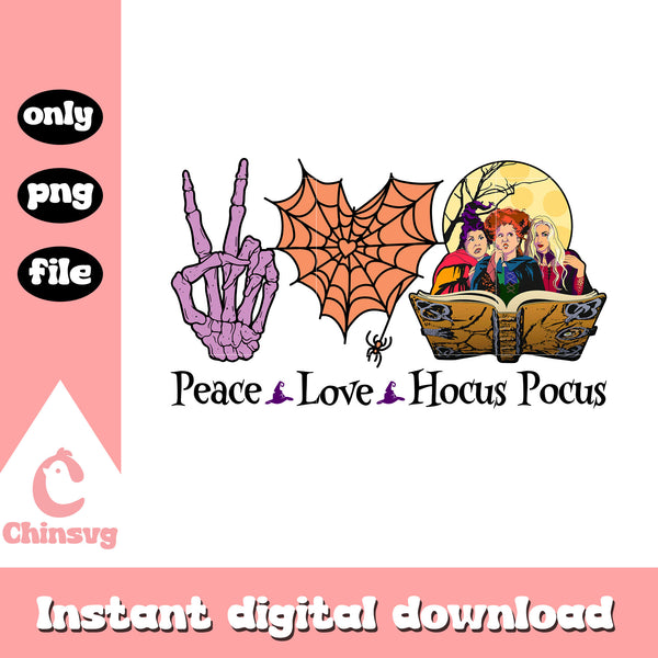 Peace love hocus pocus halloween design png, sanderson sisters png ...