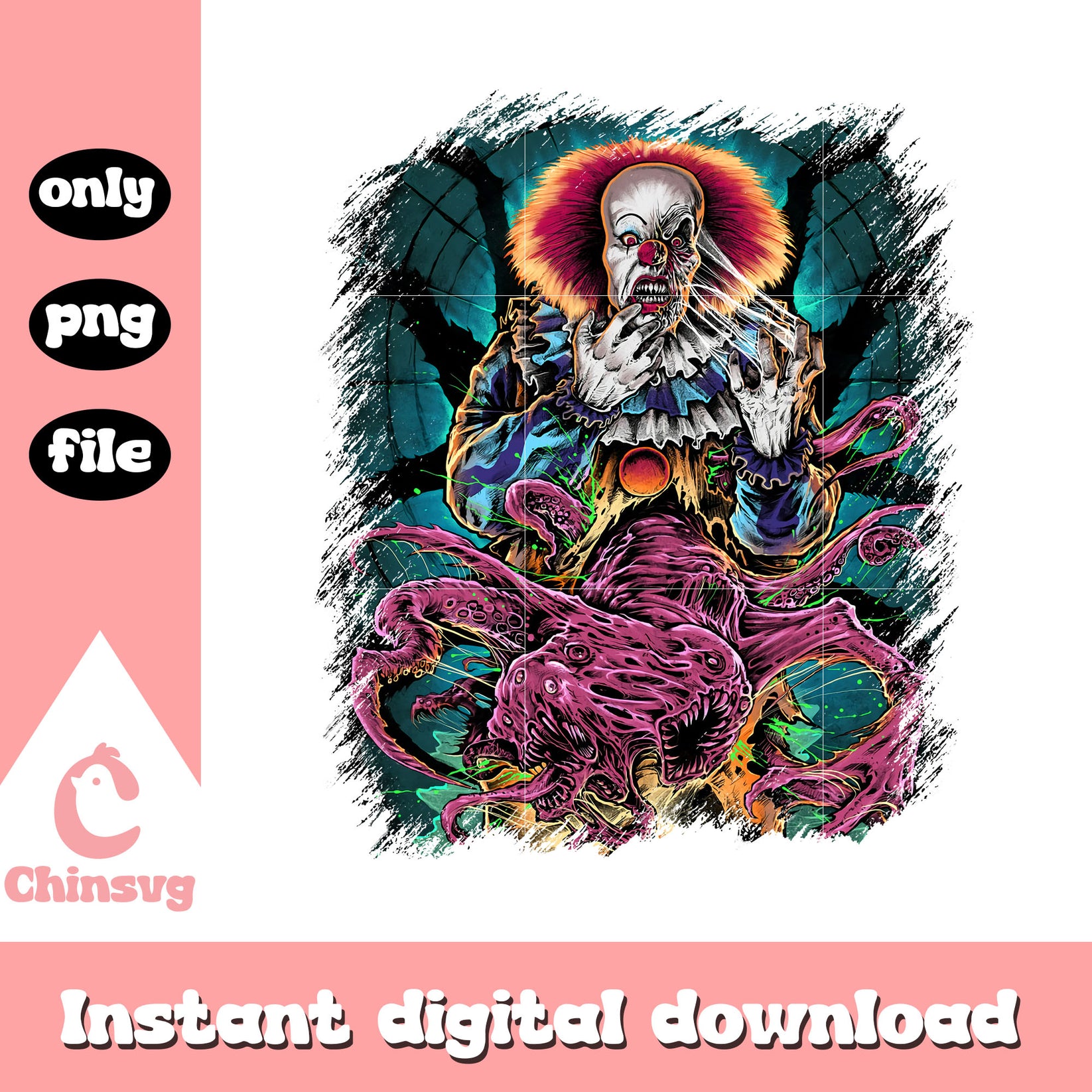 Pennywise it horror movie design png, pennywise movie png – Chinsvg
