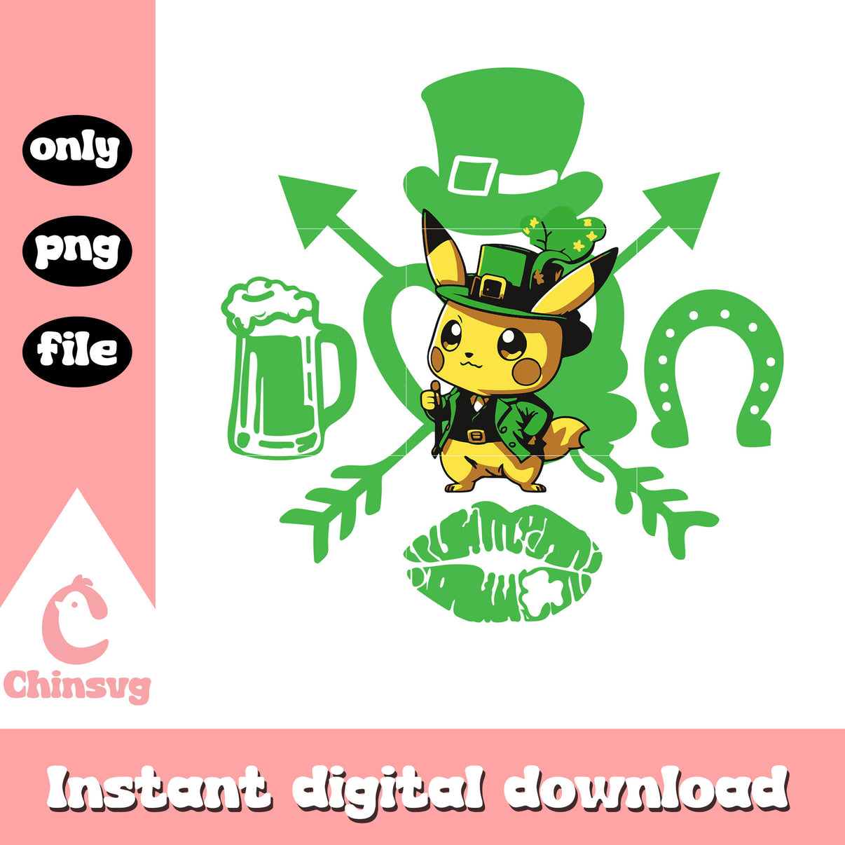 Pikachu patrick day symbol png, when is st patrick's day png – Chinsvg
