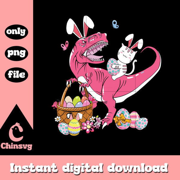 Pink t rex bunny easter png, easter t rex png, easter bunny rabbit png ...