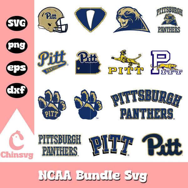 Pittsburgh Panthers Ncaa logo bundle svg, Pittsburgh Panthers logo svg ...