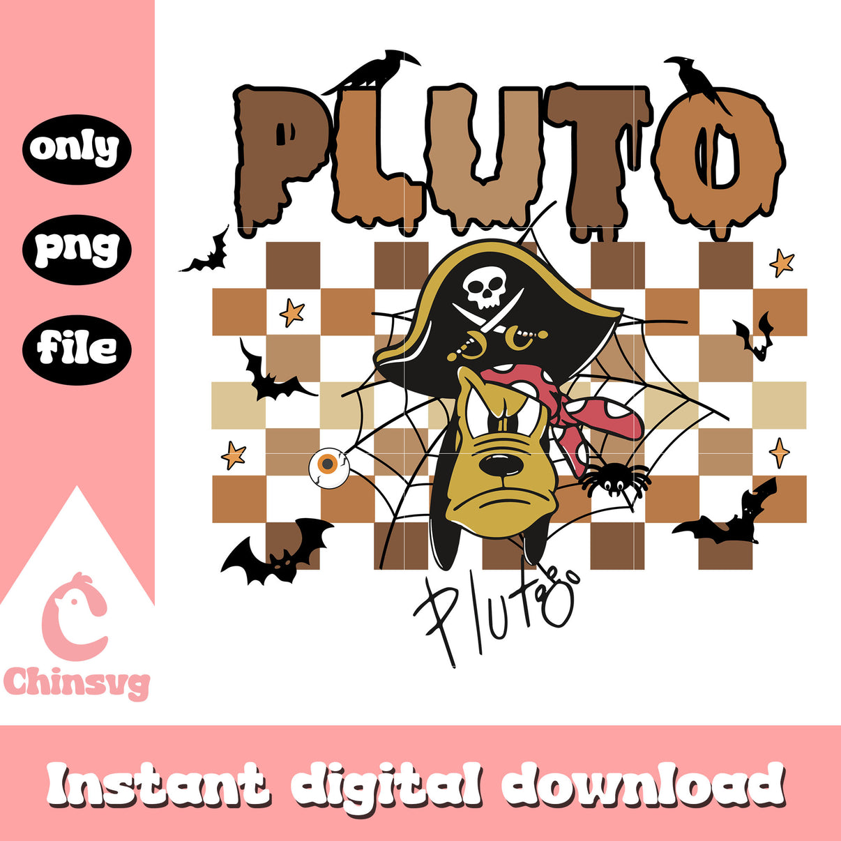 Pluto dog halloween symbol design png, pluto character png, disney hal ...