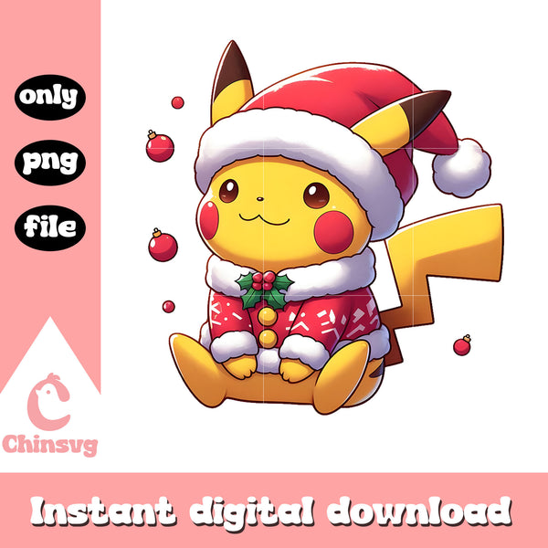 Pokemon pikachu merry christmas design png, pokemon png – Chinsvg