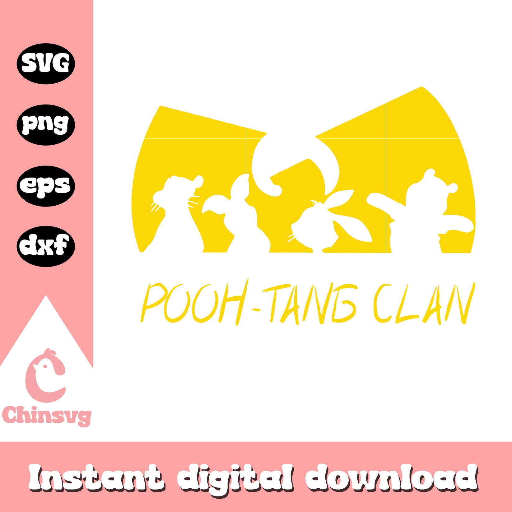 Pooh tang clan svg, Winnie the Pooh and friends svg, disney svg – Chinsvg