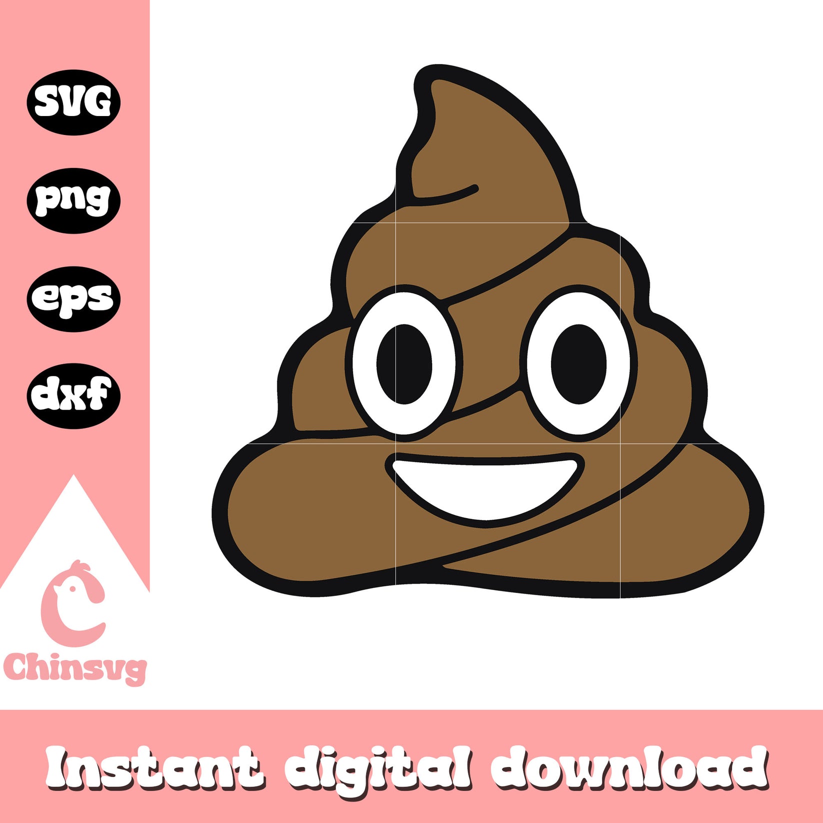 Poop Emoji shit svg, Poop Pile Smile Wallpaper svg, cute poop svg – Chinsvg