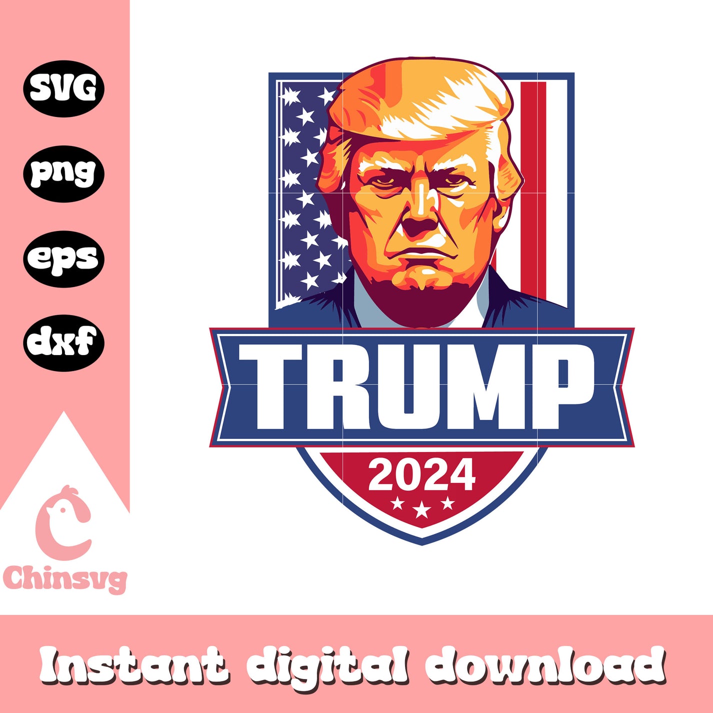 President trump 2024 design svg, trump 2024 svg, trump logos svg – Chinsvg