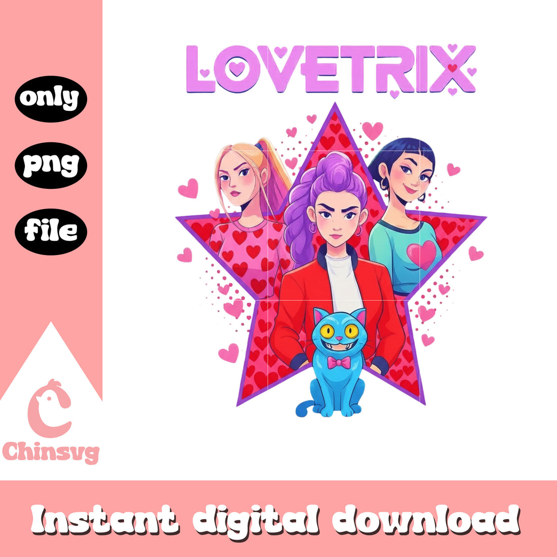 Purple lovetrix girls kpop png, hunter valentine band png – Chinsvg
