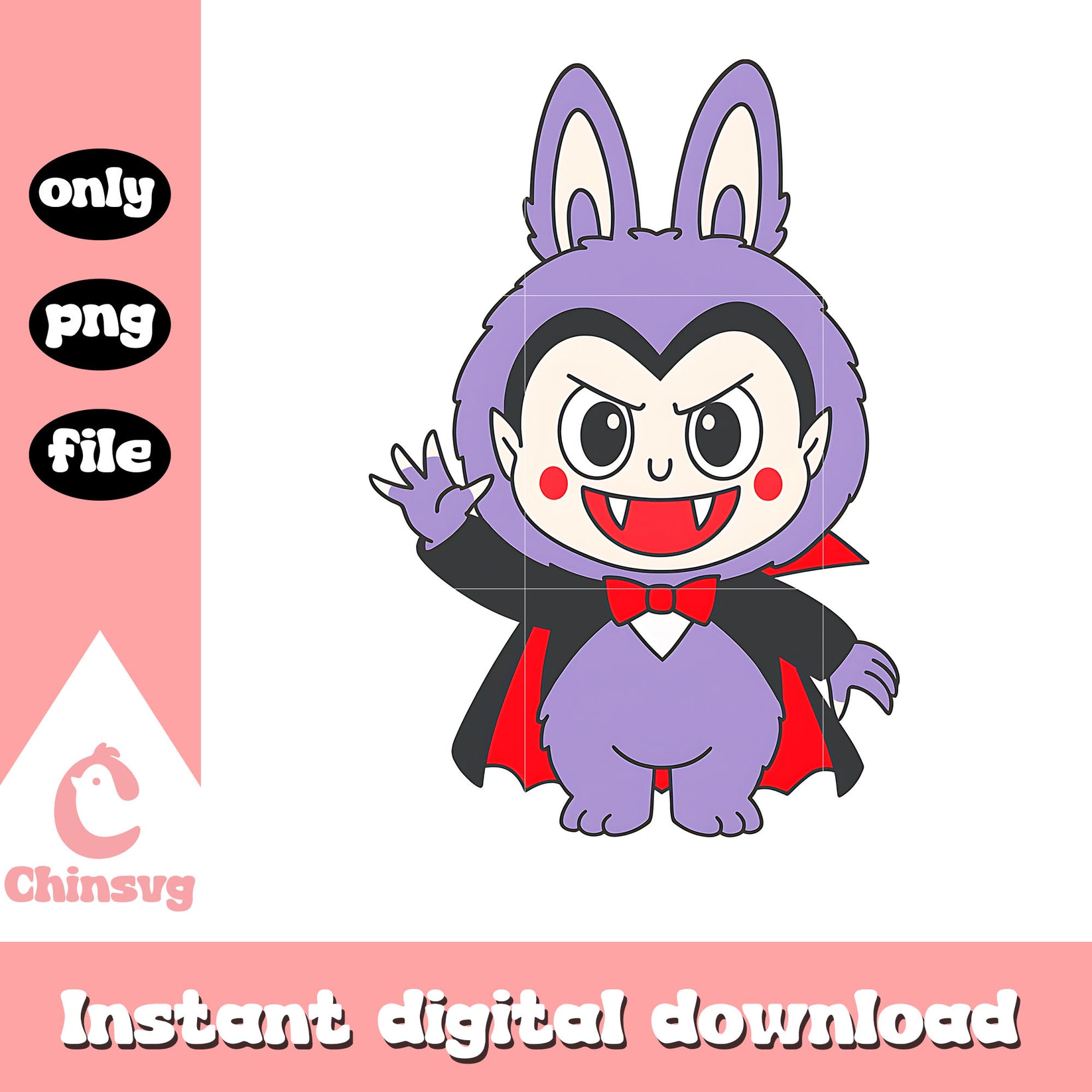 Purple vampire labubu clothes drawing png, purple labubu png – Chinsvg