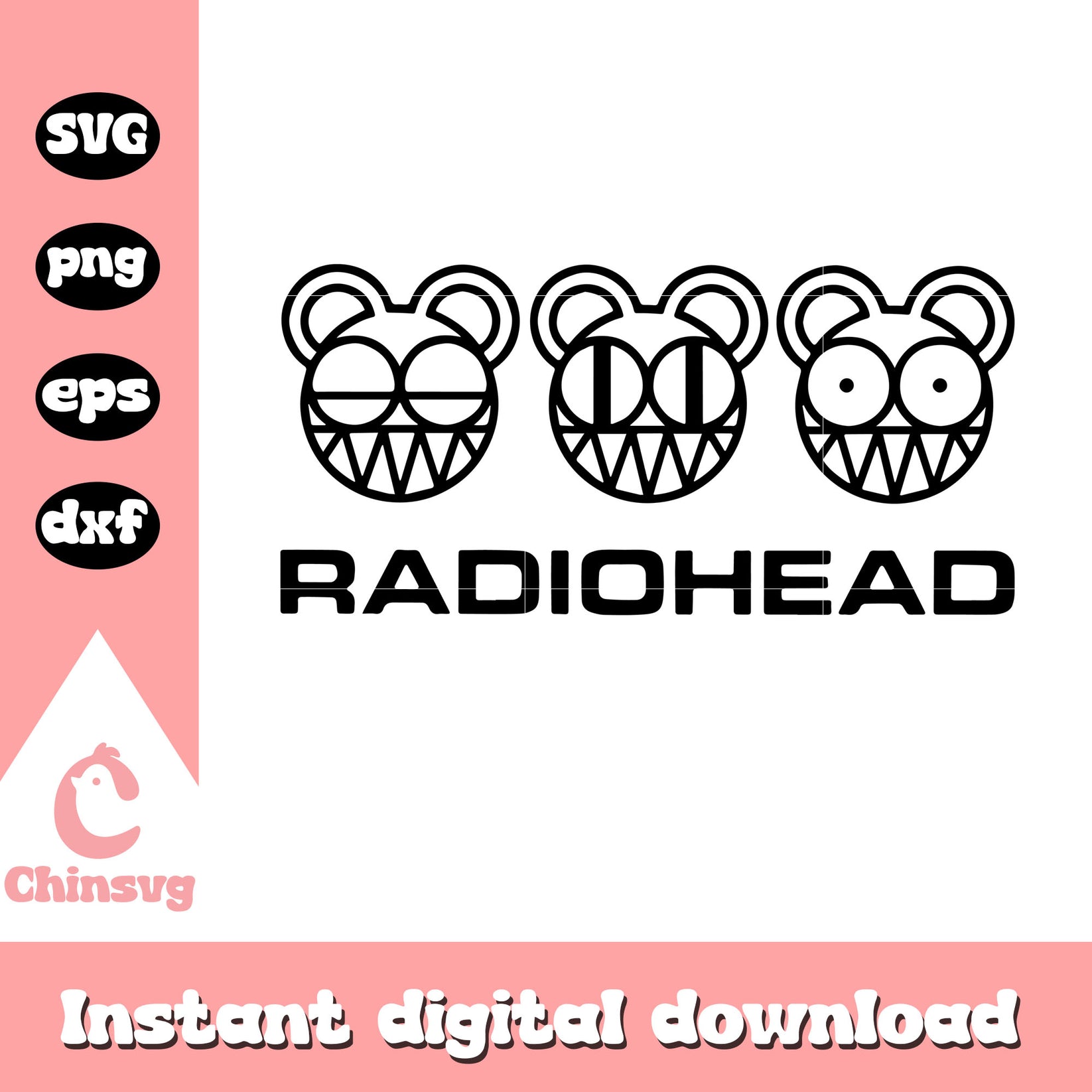 Radiohead Mouse Logo svg, logo design svg, mouse logo svg – Chinsvg