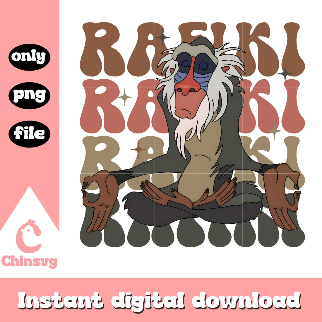 Rafiki lion king png, Disney Lion King Rafiki Meditating png – Chinsvg