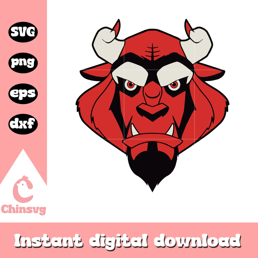 Red devil face logo design svg, devil svg, logo design svg – Chinsvg