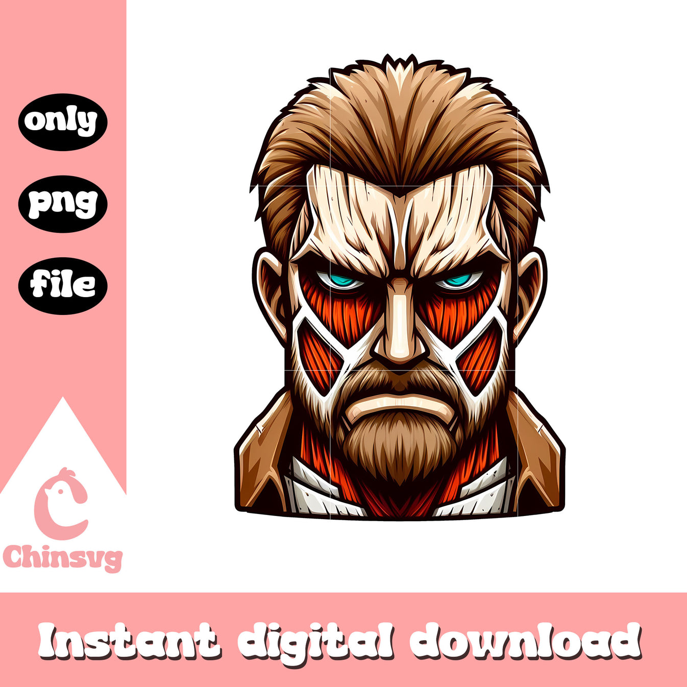 Reiner titan face clipping png, Attack on titan png, titan png – Chinsvg