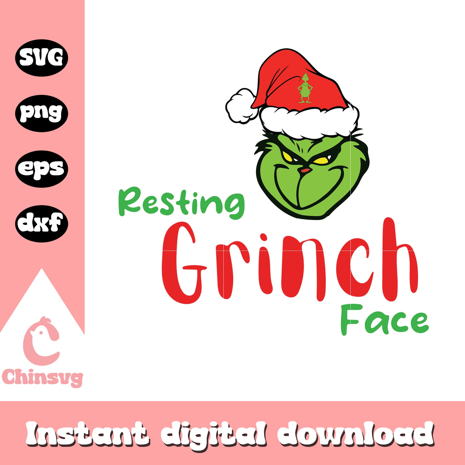 Grinch Face Pattern