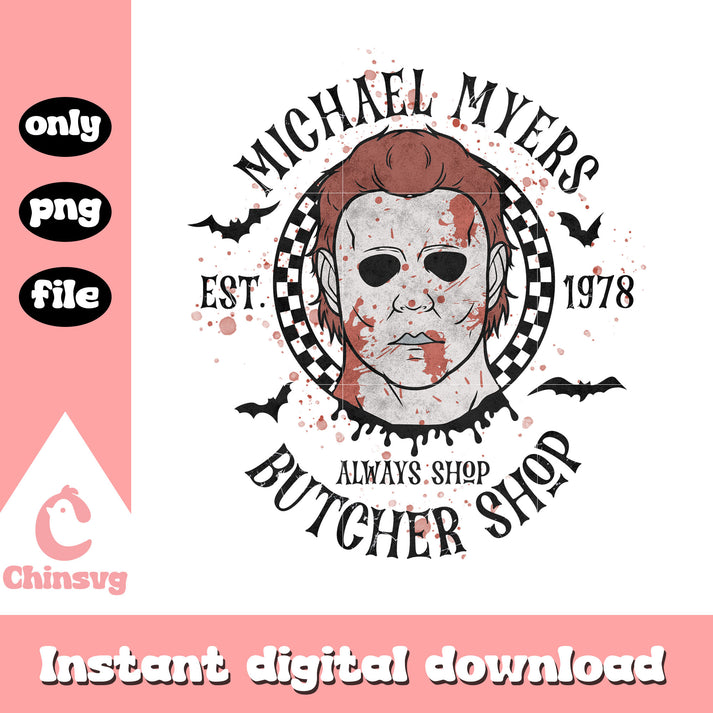 Retro michael myers est 1978 butcher shop png, retro michael png – Chinsvg