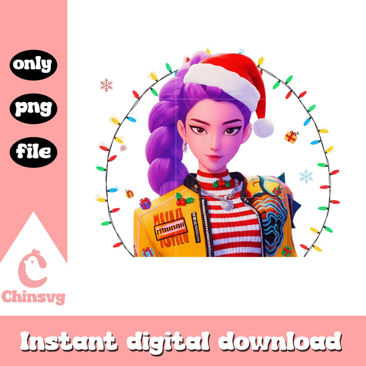 Rumi character christmas lights png, kpop demon hunters rumi png – Chinsvg