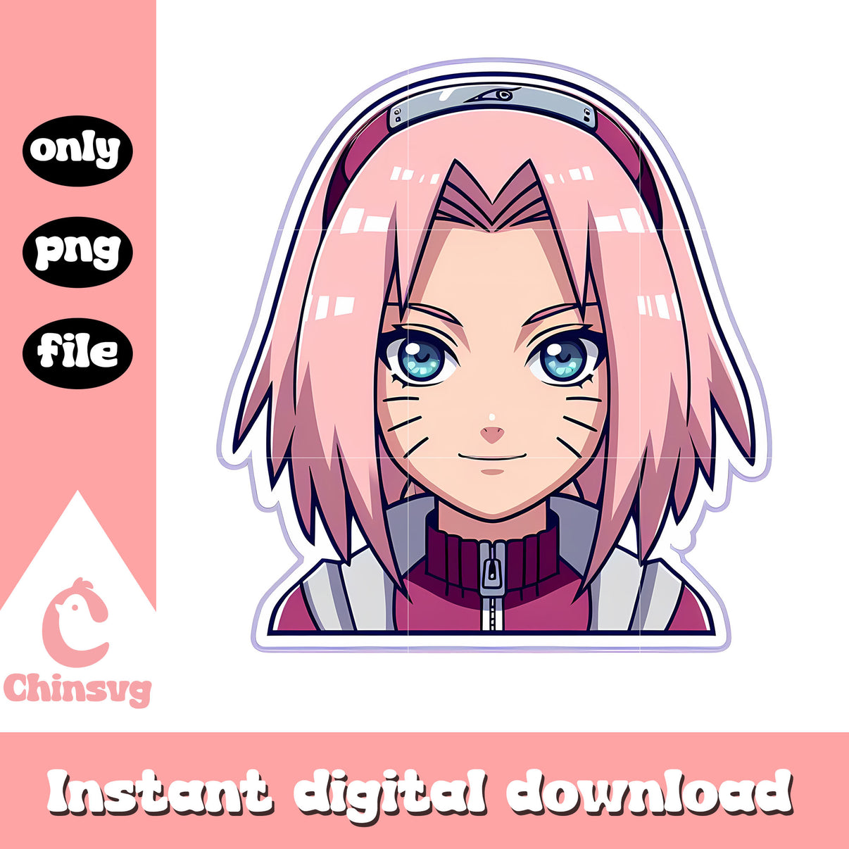 Sakura naruto face clipping png, naruto character png, sakura png – Chinsvg