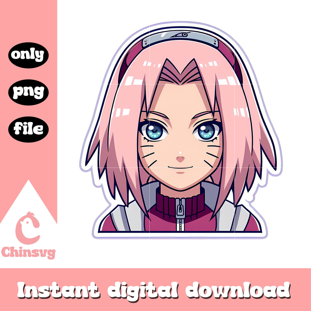 Sakura naruto face clipping png, naruto character png, sakura png – Chinsvg