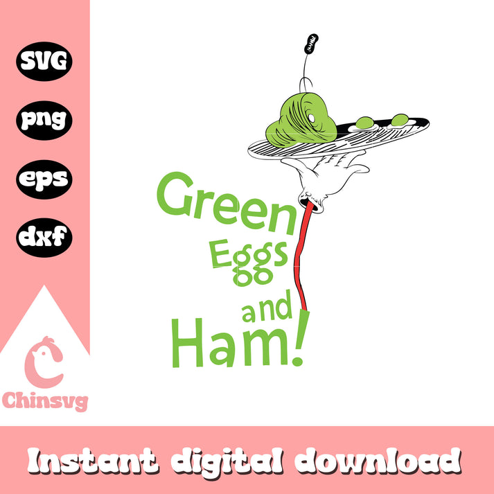 Sam hand green eggs and ham design svg, dr seuss sam svg – Chinsvg
