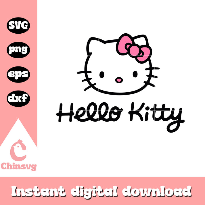 Sanrio hello kitty face svg, hello kitty svg, sanrio cartoon svg – Chinsvg