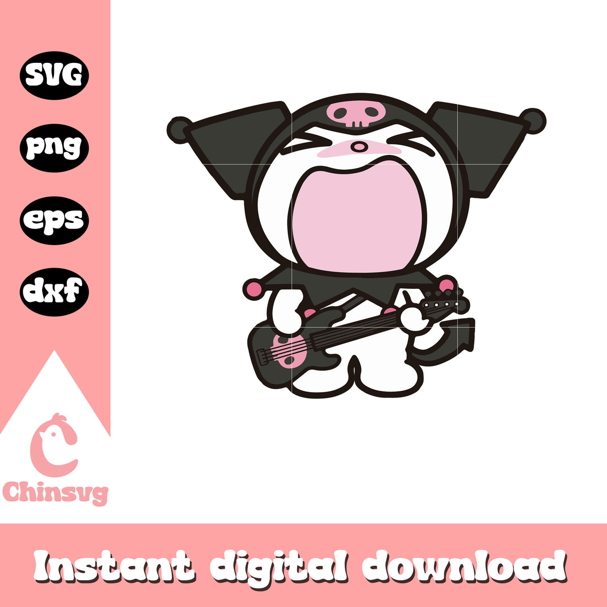 Sanrio kuromi crying cute svg, hello kitty kuromi svg, sanrio cartoon ...