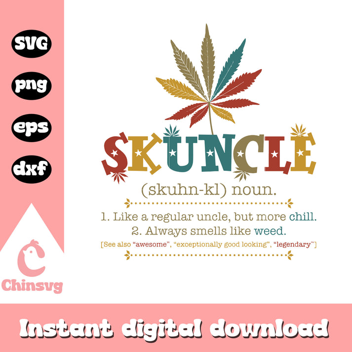 Skuncle Definition Like a Regular Uncle svg, Skuncle Definition svg ...