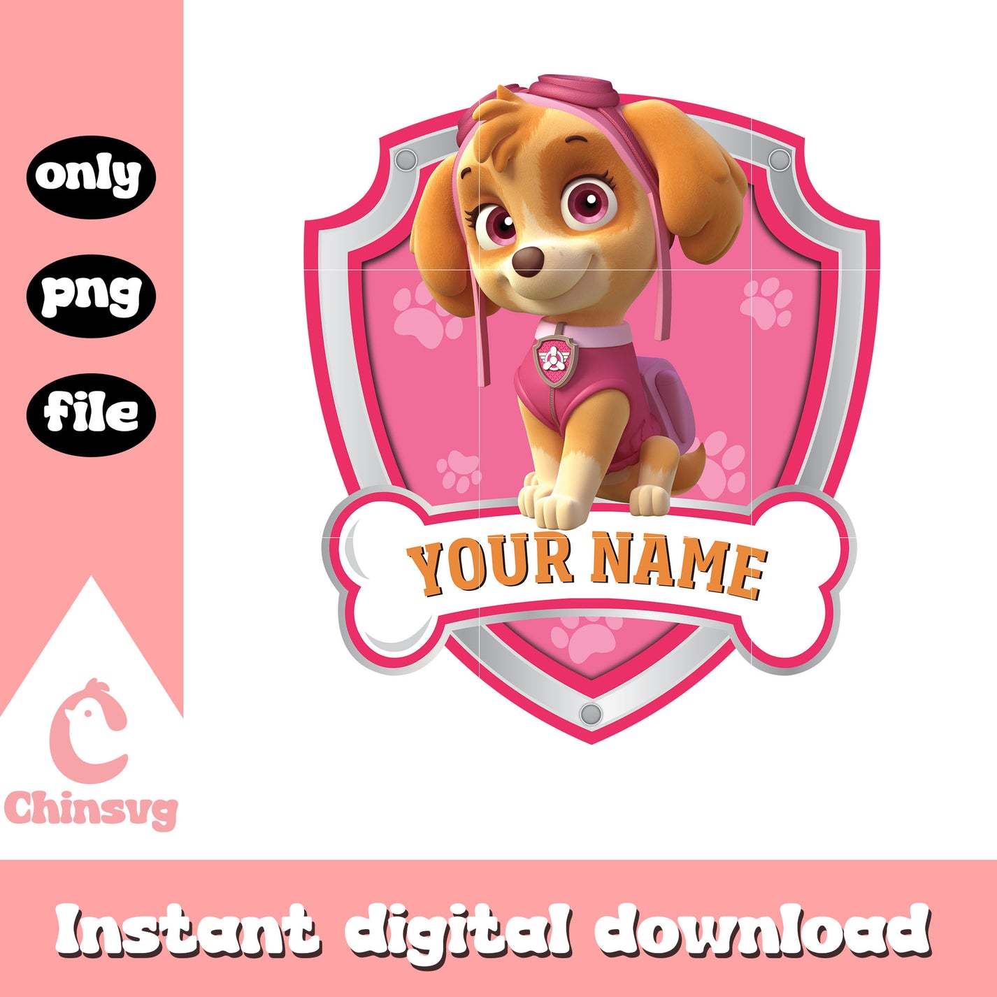 Skye your name paw patrol shield png, paw patrol skye png – Chinsvg