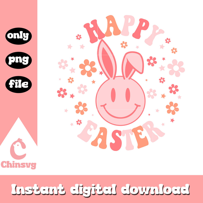 Smiley emoji bunny design png, happy easter png, smiley emoji png – Chinsvg