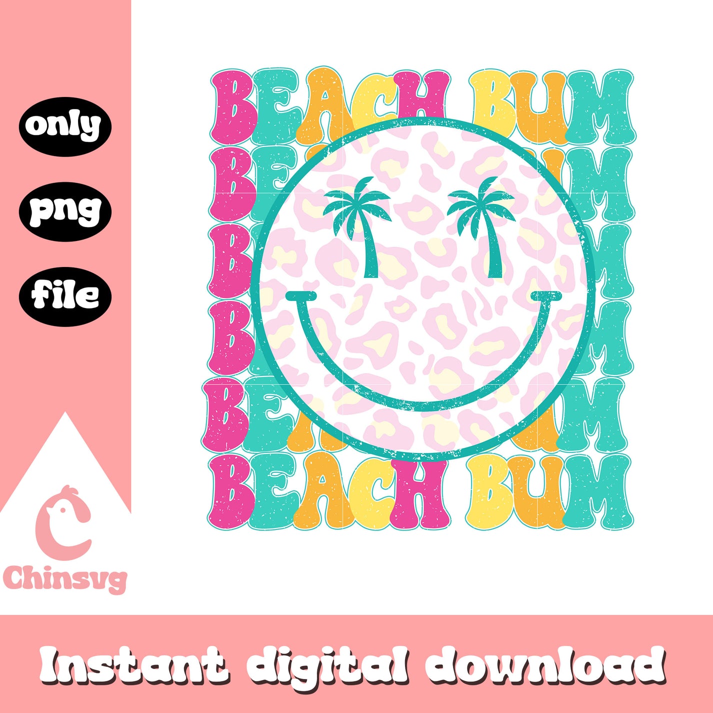 Smiley summer bum logo png, smiley face logo png, summer vibe png – Chinsvg