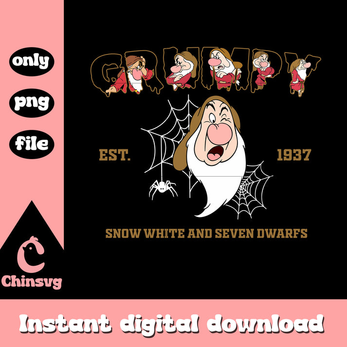 Snow white grumpy character clipart png, grumpy of snow white png – Chinsvg