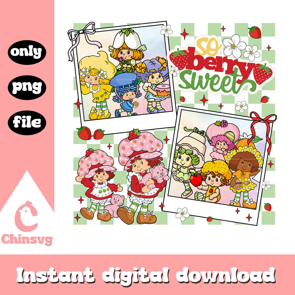 So berry sweet design png, strawberry shortcake png – Chinsvg