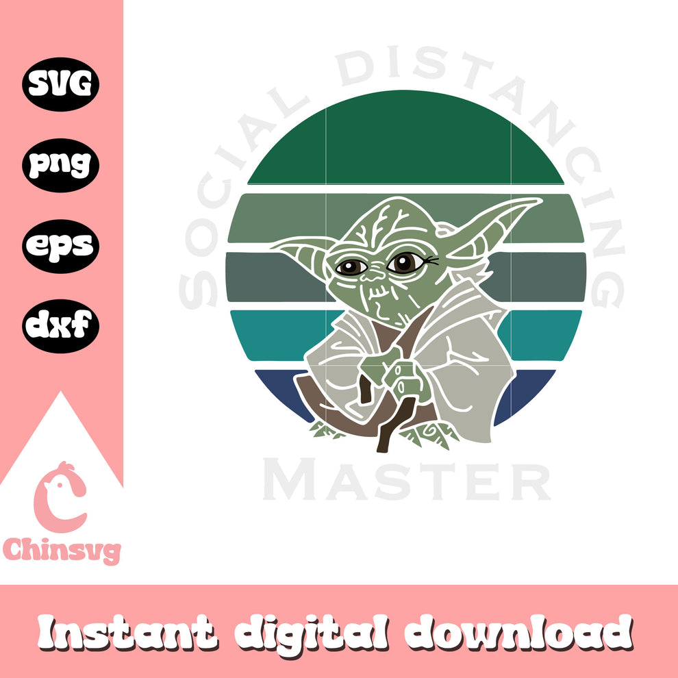 Social distancing matter svg, yoda character svg, goblin svg – Chinsvg