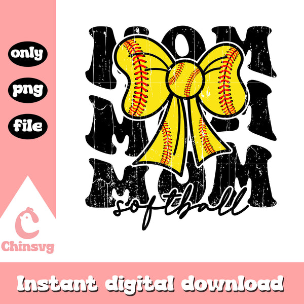 Softball mom font design png, softball png, mother's day png – Chinsvg