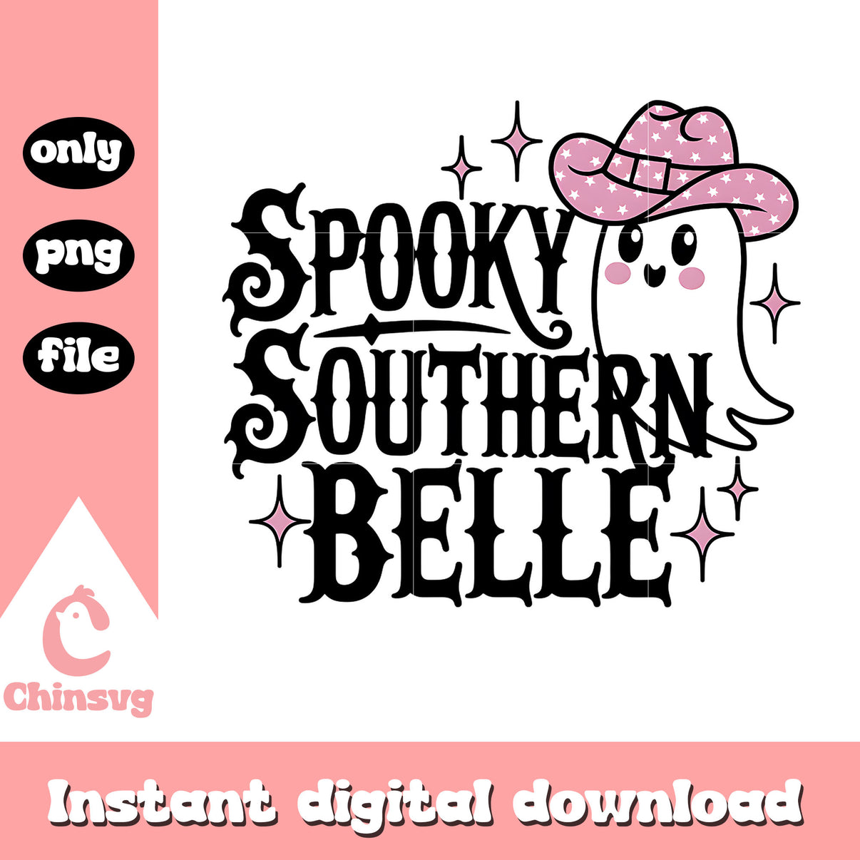 Spooky southern belle ghost design png, scary ghost png – Chinsvg