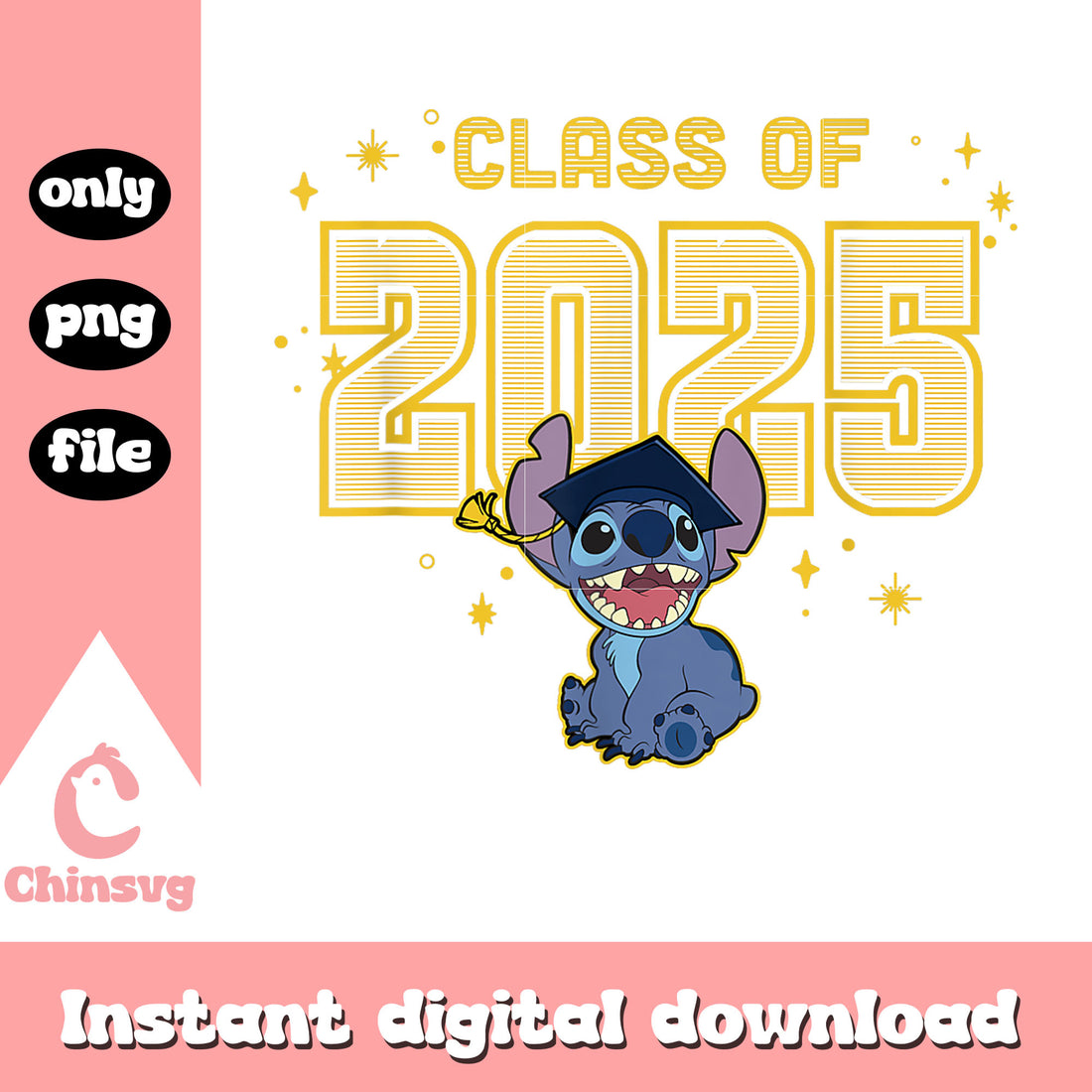 Stitch Graduation 2025 Stitch Collegiate png, Stitch Collegiate png ...