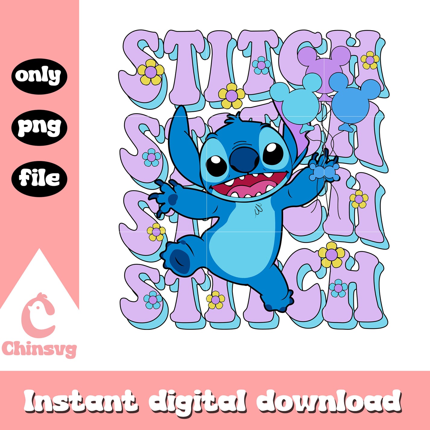 Stitch character name design png, stitch cartoon character png – Chinsvg