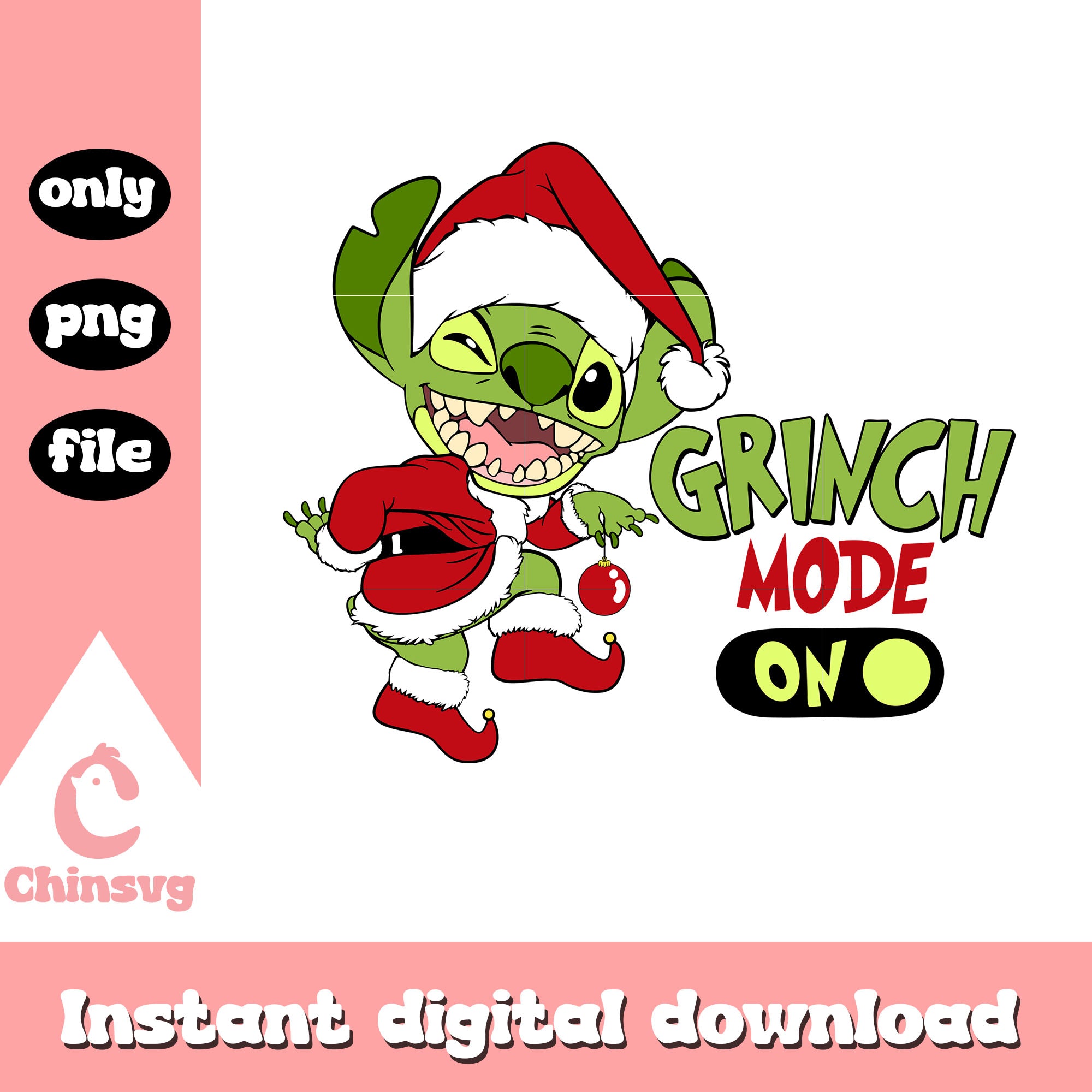 Stitch cosplay grinch mode on png, disney christmas stitch png – Chinsvg