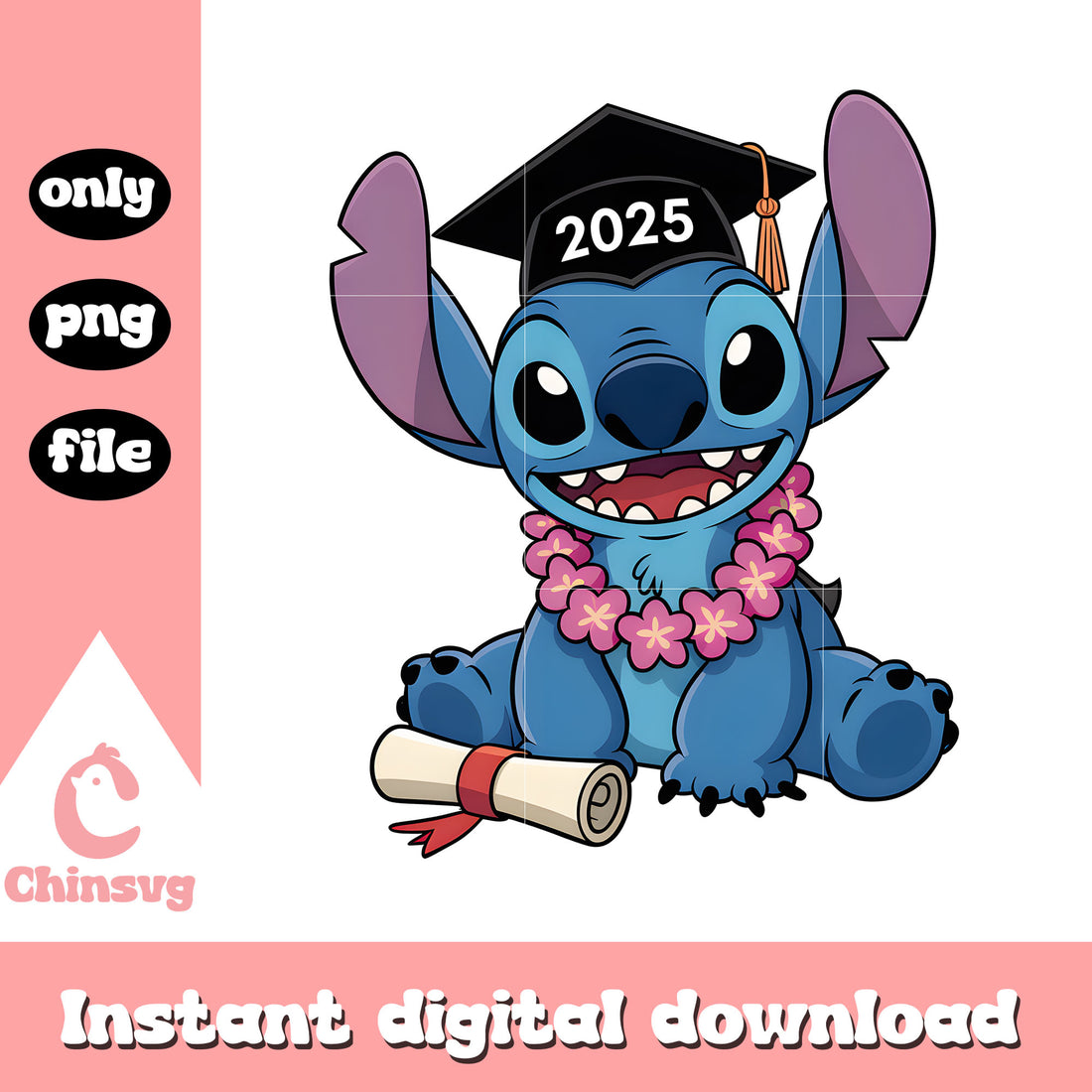 Stitch graduation certificate wreath png, lilo and stitch png – Chinsvg