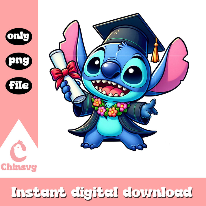 Stitch graduation design png, stitch cartoon png, graduation png – Chinsvg