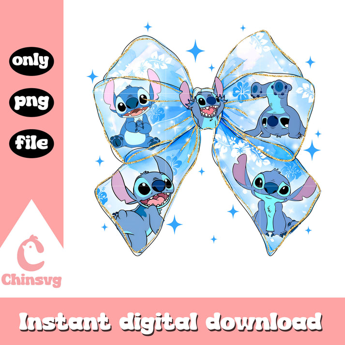 Stitch in bow tie watercolor png, stitch bow tie png – Chinsvg