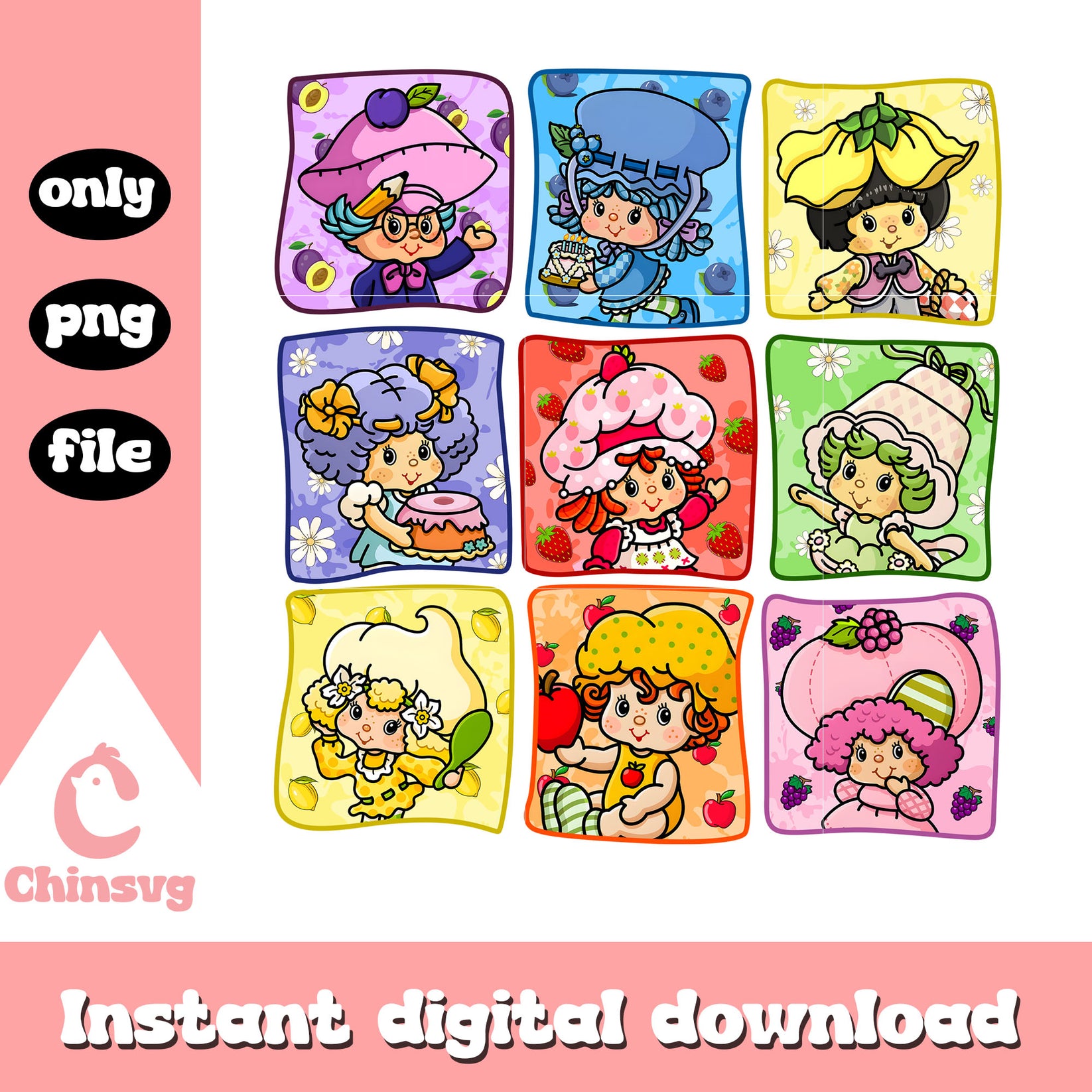 Strawberry characters cartoon png, strawberry shortcake cartoon png ...