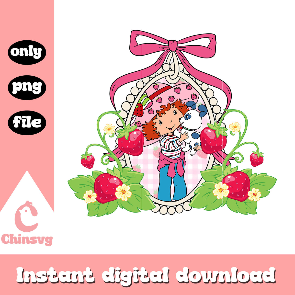 Strawberry shortcake and pupcake png, strawberry cartoon png – Chinsvg