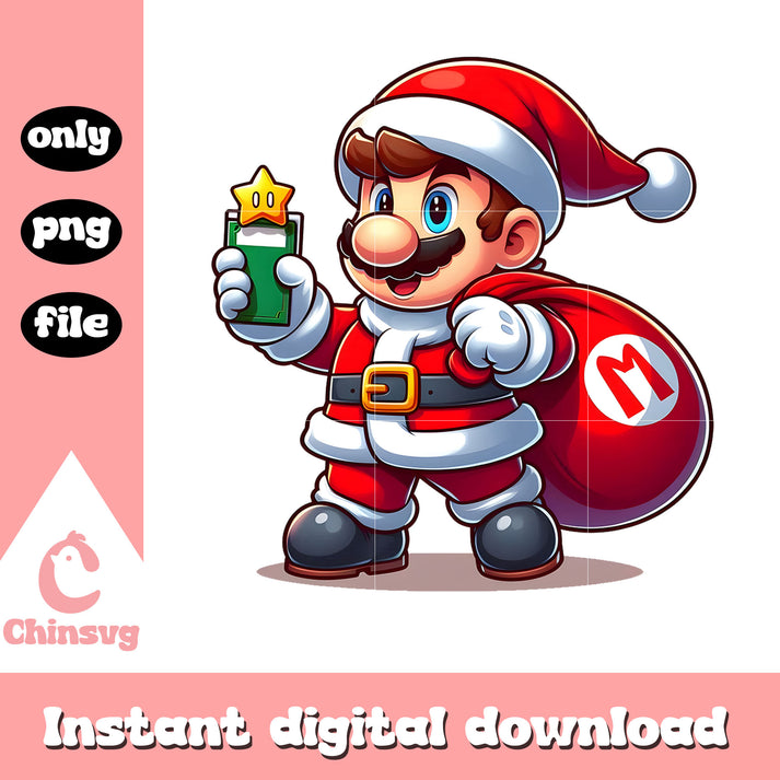 Super mario give gift on christmas eve png, super mario bros png – Chinsvg