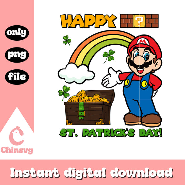 Super mario happy st.patrick's day png, happy saint patricks day png ...