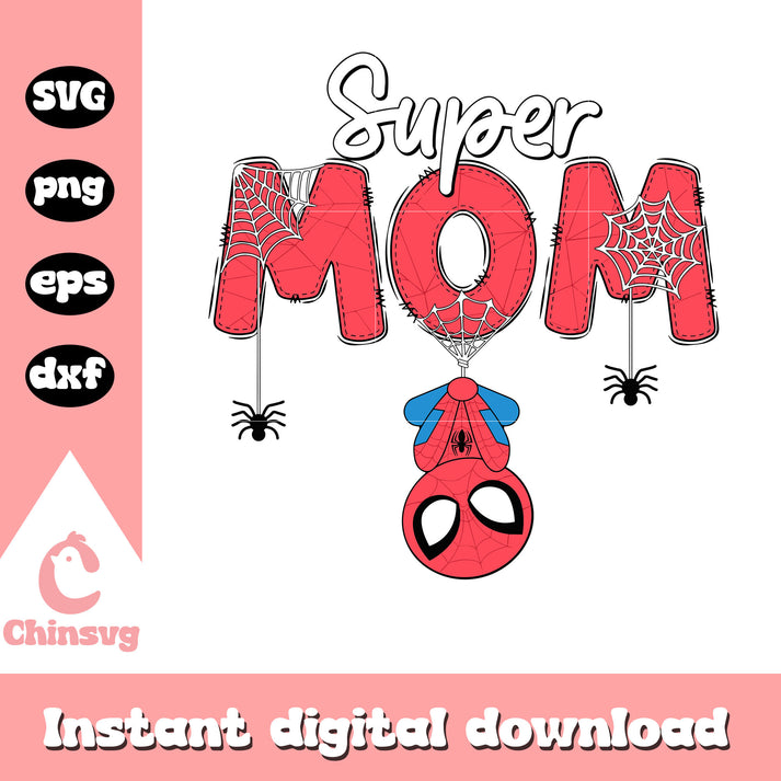 Super mom spiderman chibi svg, spiderman svg, marvel svg – Chinsvg