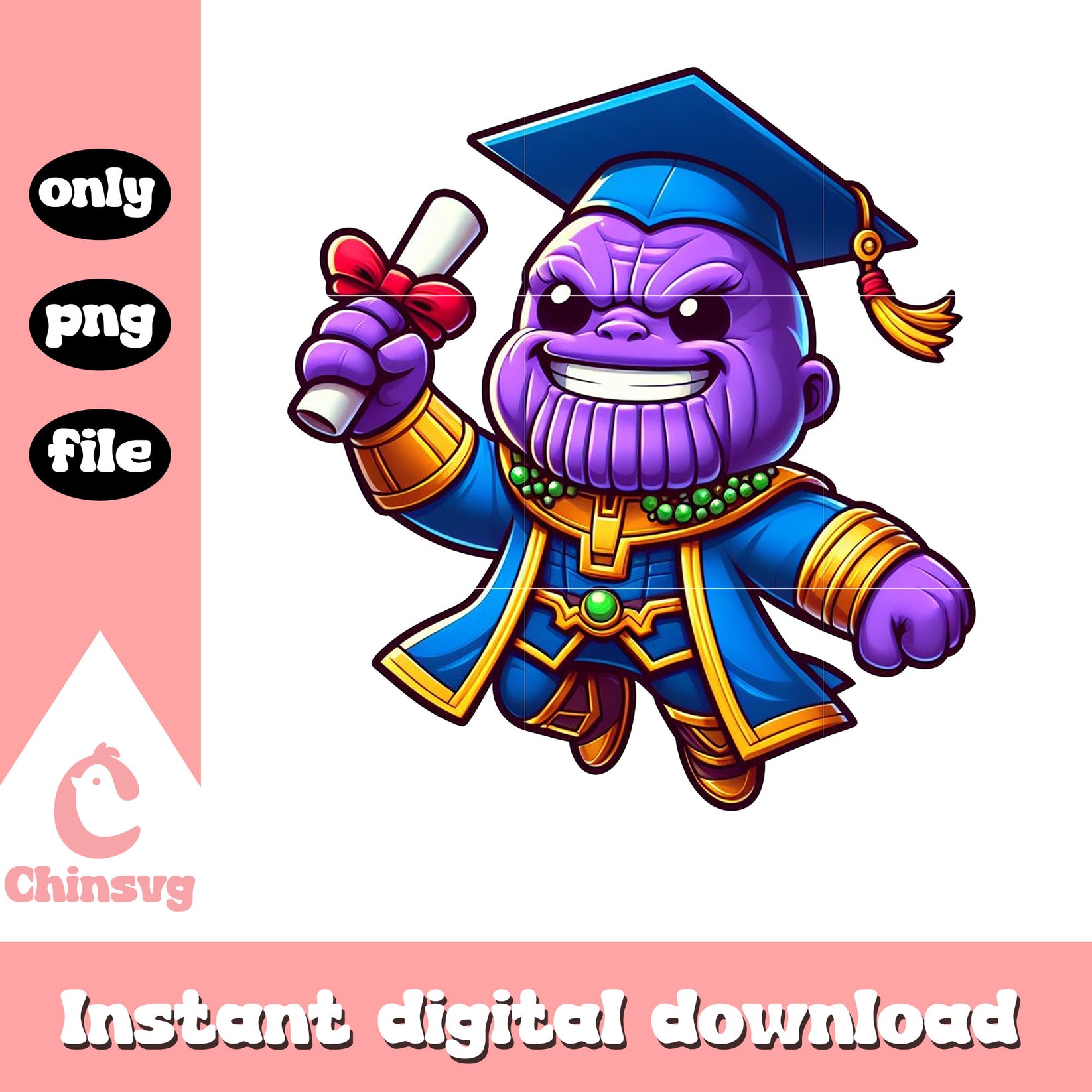 Thanos graduation design png, thanos marvel png, thanos graduation png ...