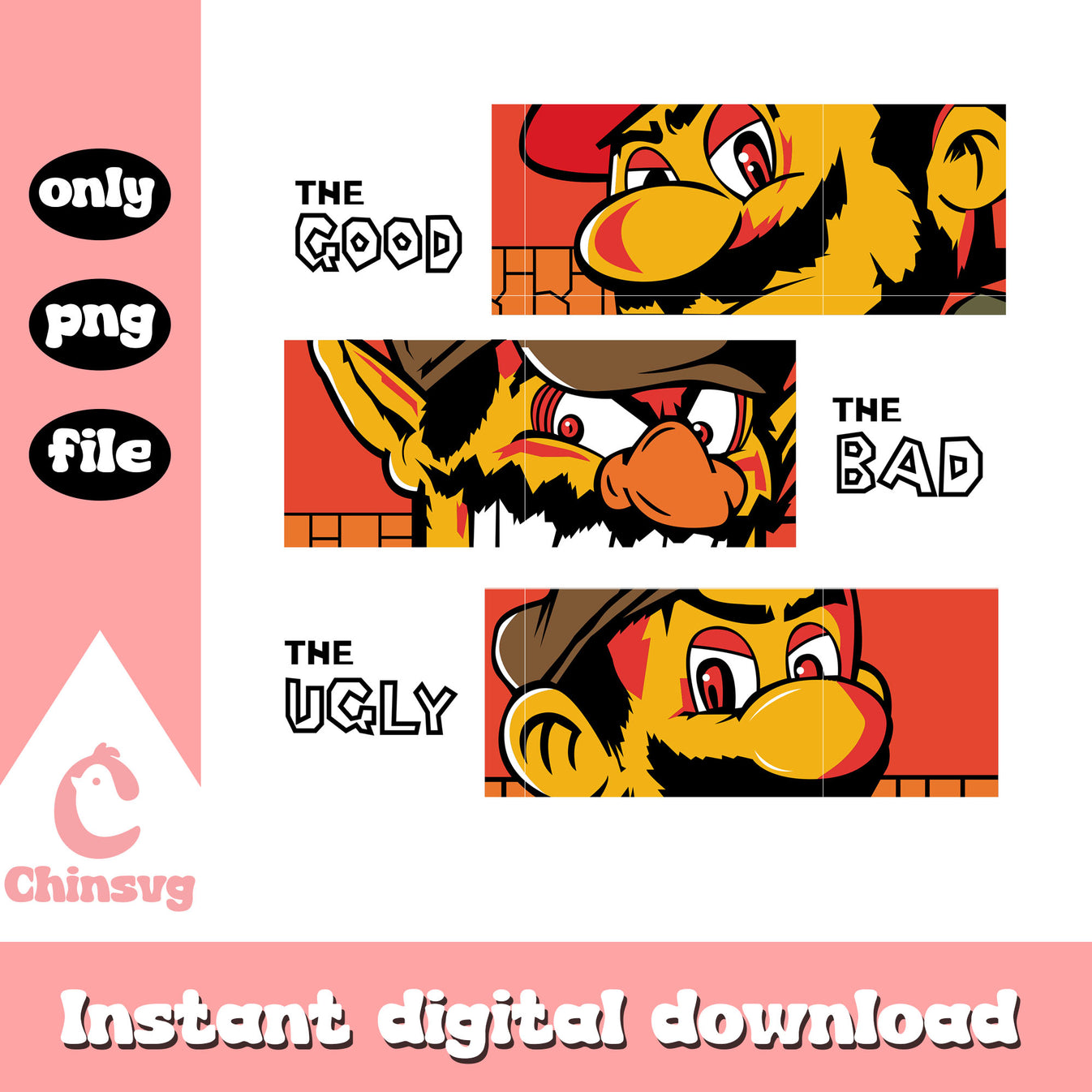 The good the bad the ugly png, cast of the super mario bros movie svg ...