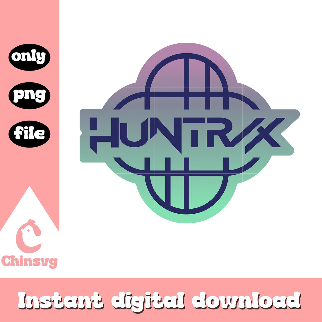 The huntrix logo design svg, k-pop demon hunters svg – Chinsvg