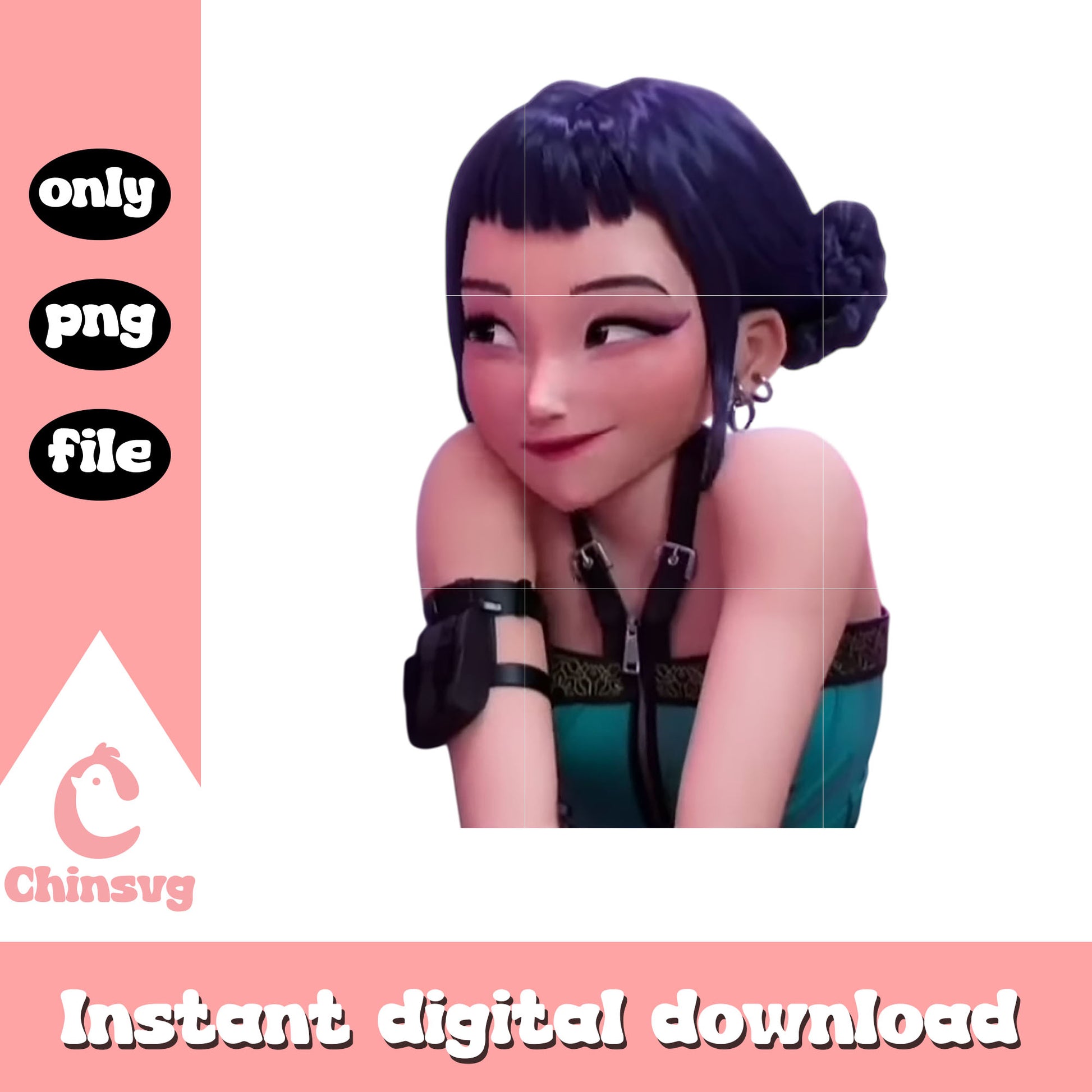 The huntrix zoey character png, zoey kpop demon huunters png – Chinsvg