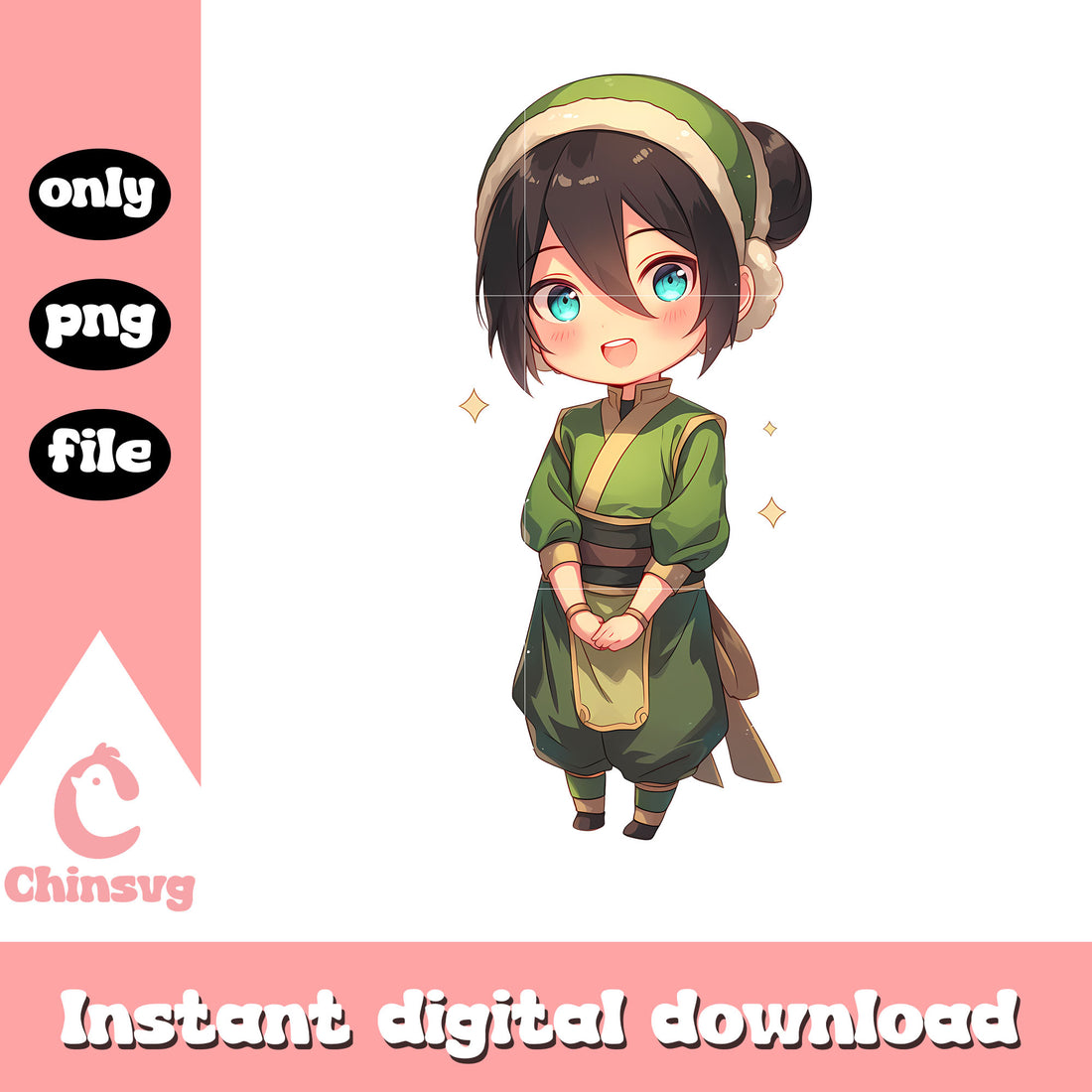 Toph Beifong cute chibi png, Toph Beifong png, earthbender png – Chinsvg